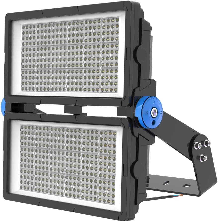 1250W F5 LED Stadium Lighting IP66 Flood Light 1-10V DALI PWM Zigbee Wireless Dimming For Option